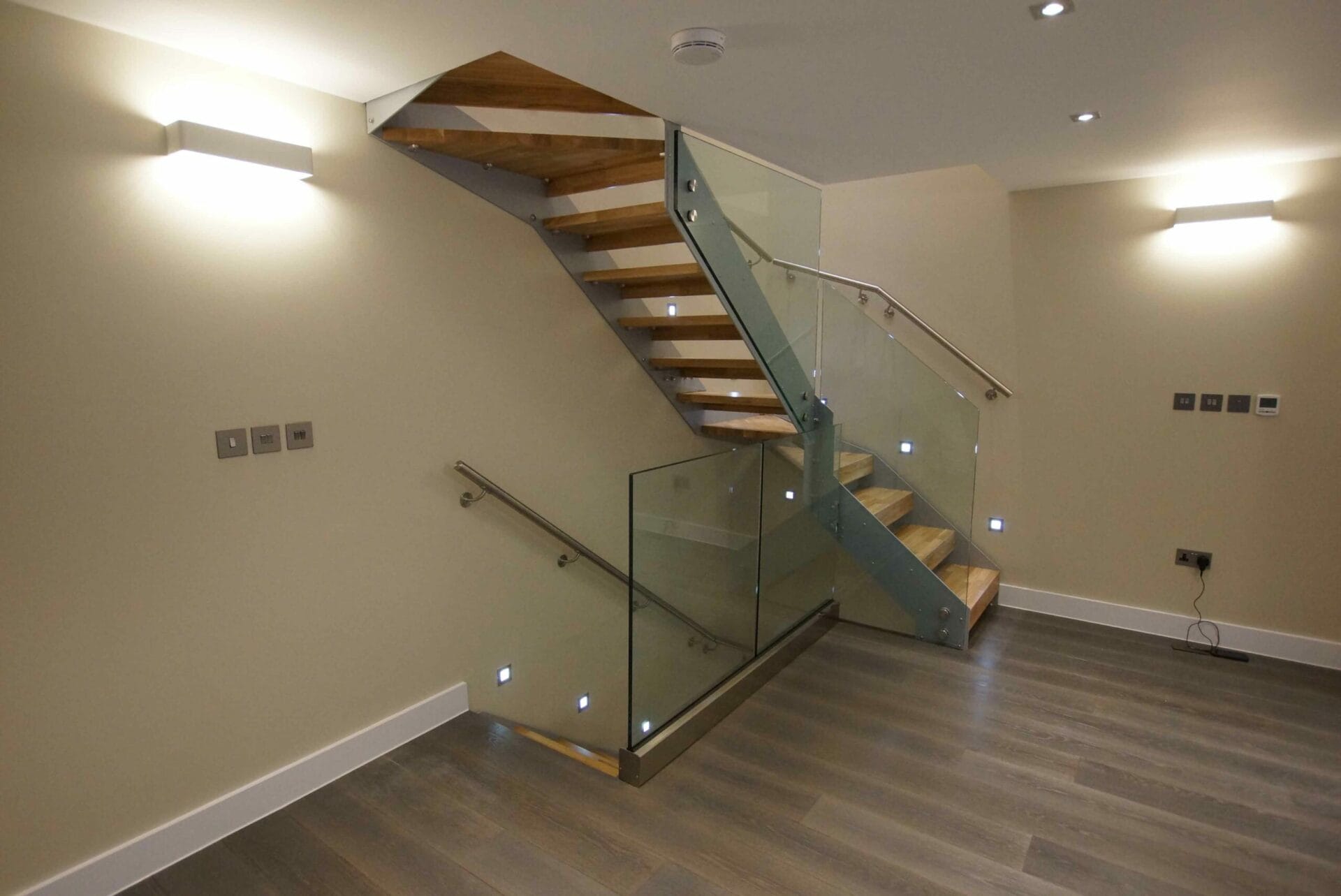 Town House Double Flight Staircase - Paradigm Stairs Ltd
