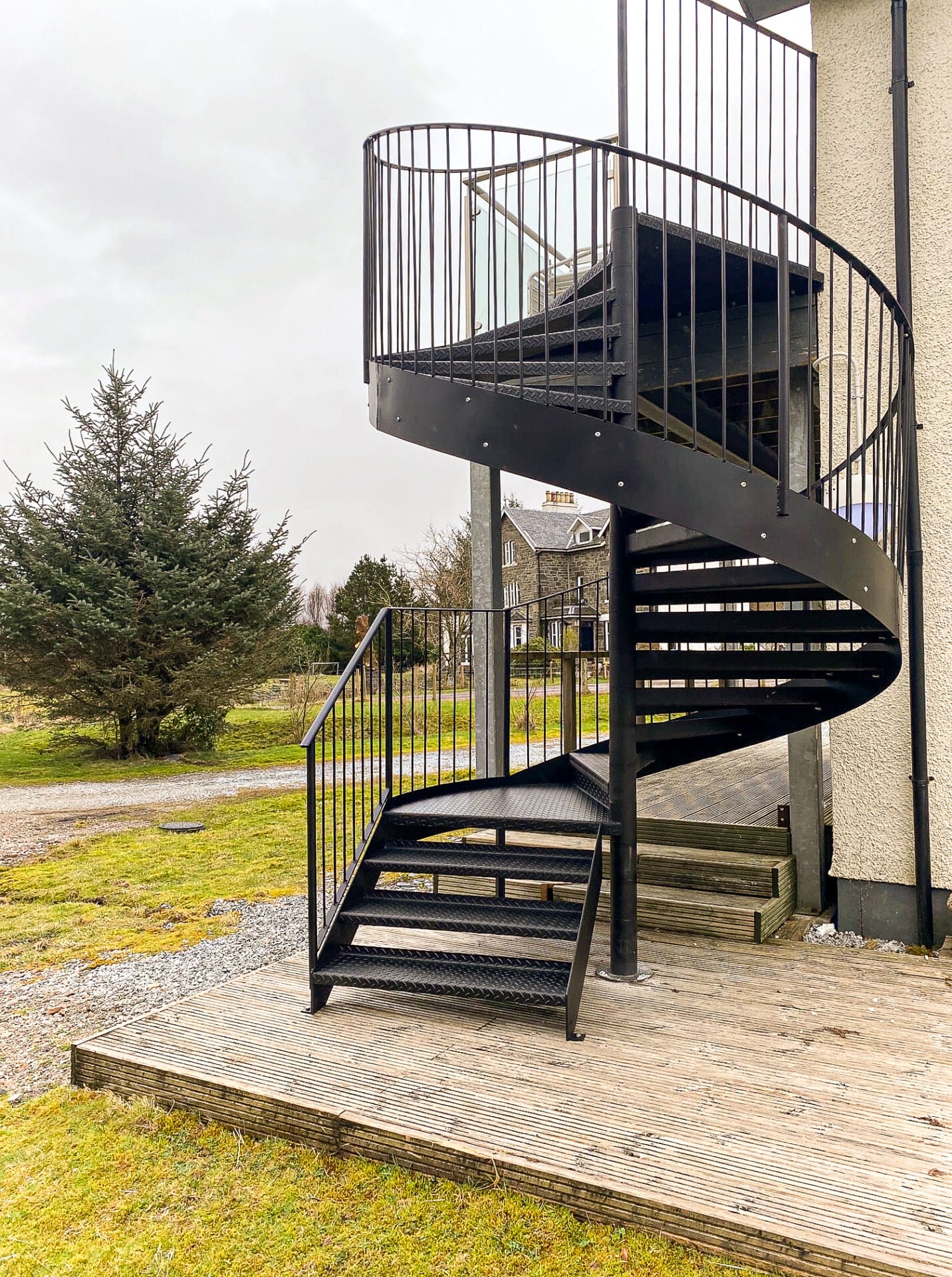 Outdoor Spiral Stairs